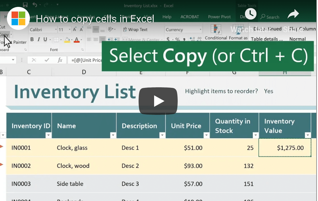 Microsoft Excel Tip: How To Copy Cells In Microsoft Excel - PNJ ...
